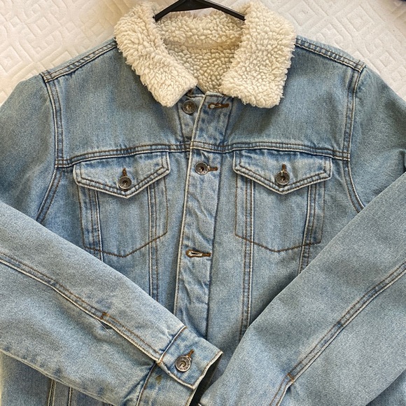 RUDE | Jackets & Coats | Sherpa Denim Jacket | Poshmark